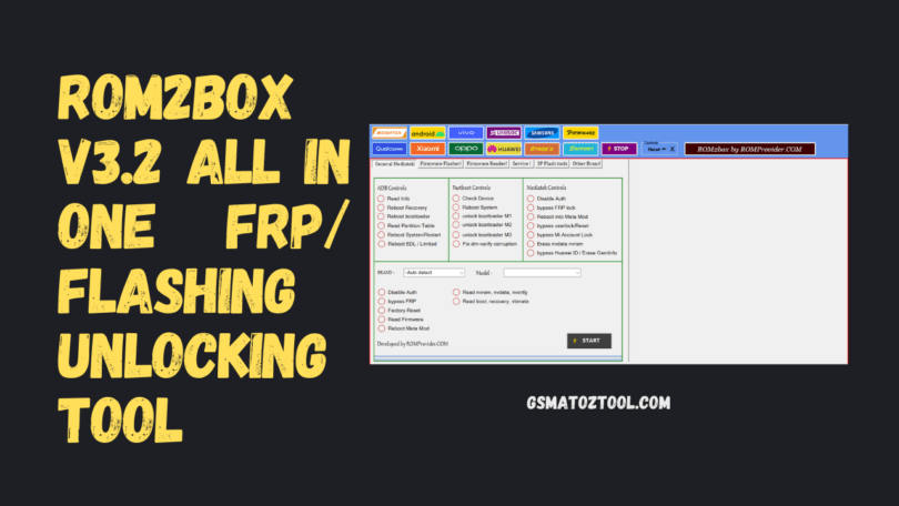 ROM2box V3.2 All In One FRP/ Flashing & Unlocking Tool ROM2box V3.2 All In One FRP/ Flashing & Unlocking Tool